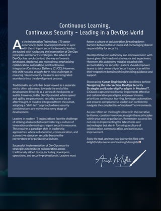 Navigating the Intersection DevOps Security Strategies and Leadership ...
