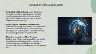 Blockchain Security Unveiled: Risks & Resilience | PPT