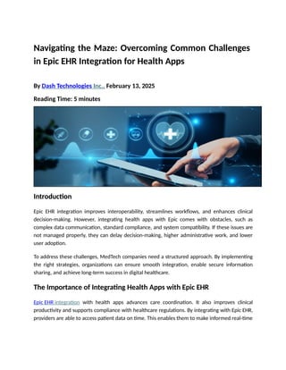 Navigating the Maze: Overcoming Common Challenges in Epic EHR ...