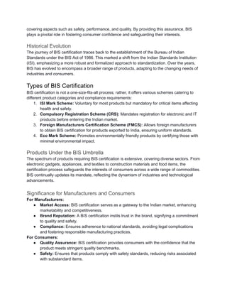 Navigating The Maze Of Bis Certificate Registration In India Pdf