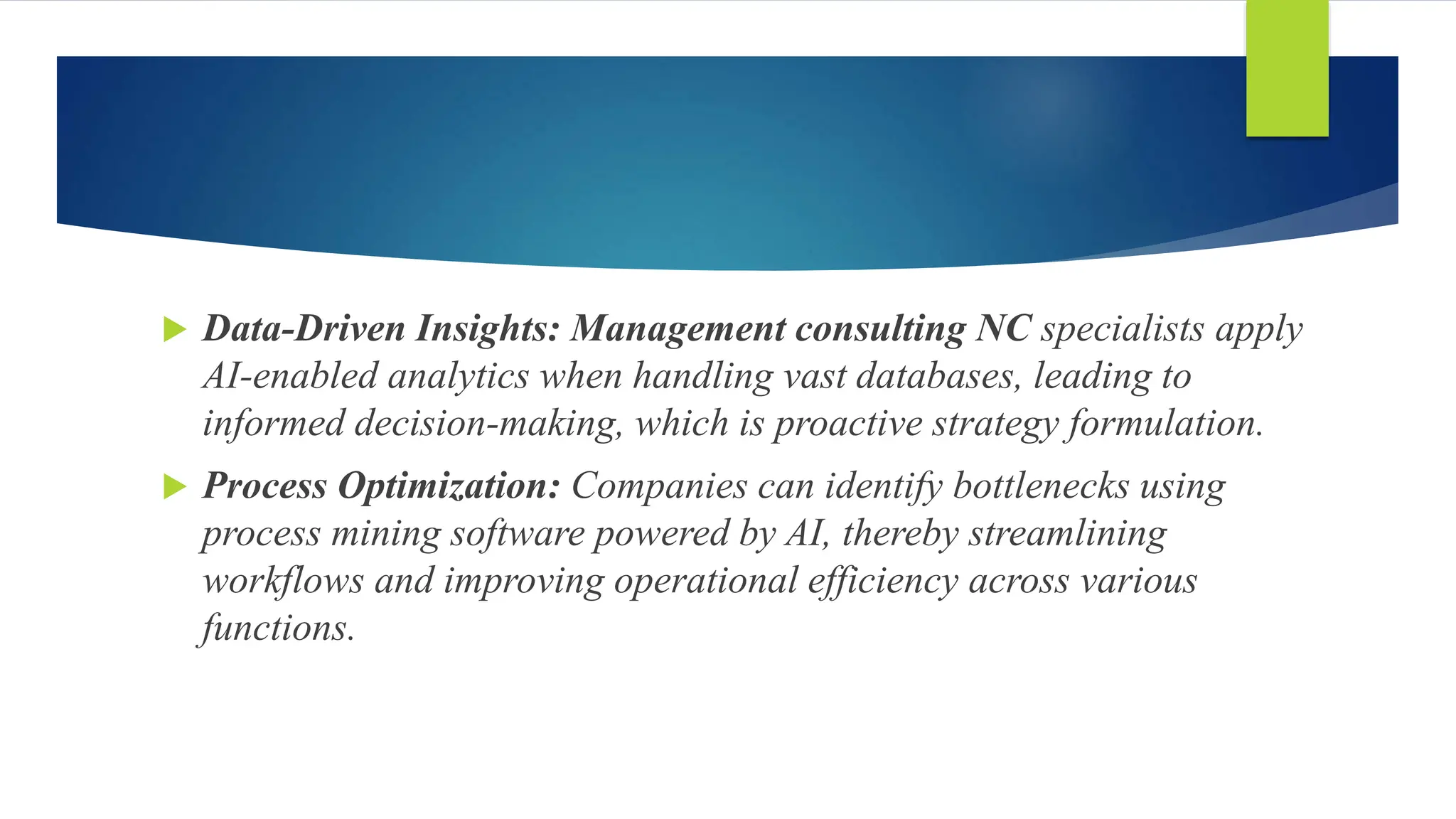 Navigating the New Era: AI and Automation in Management Consulting | PPT