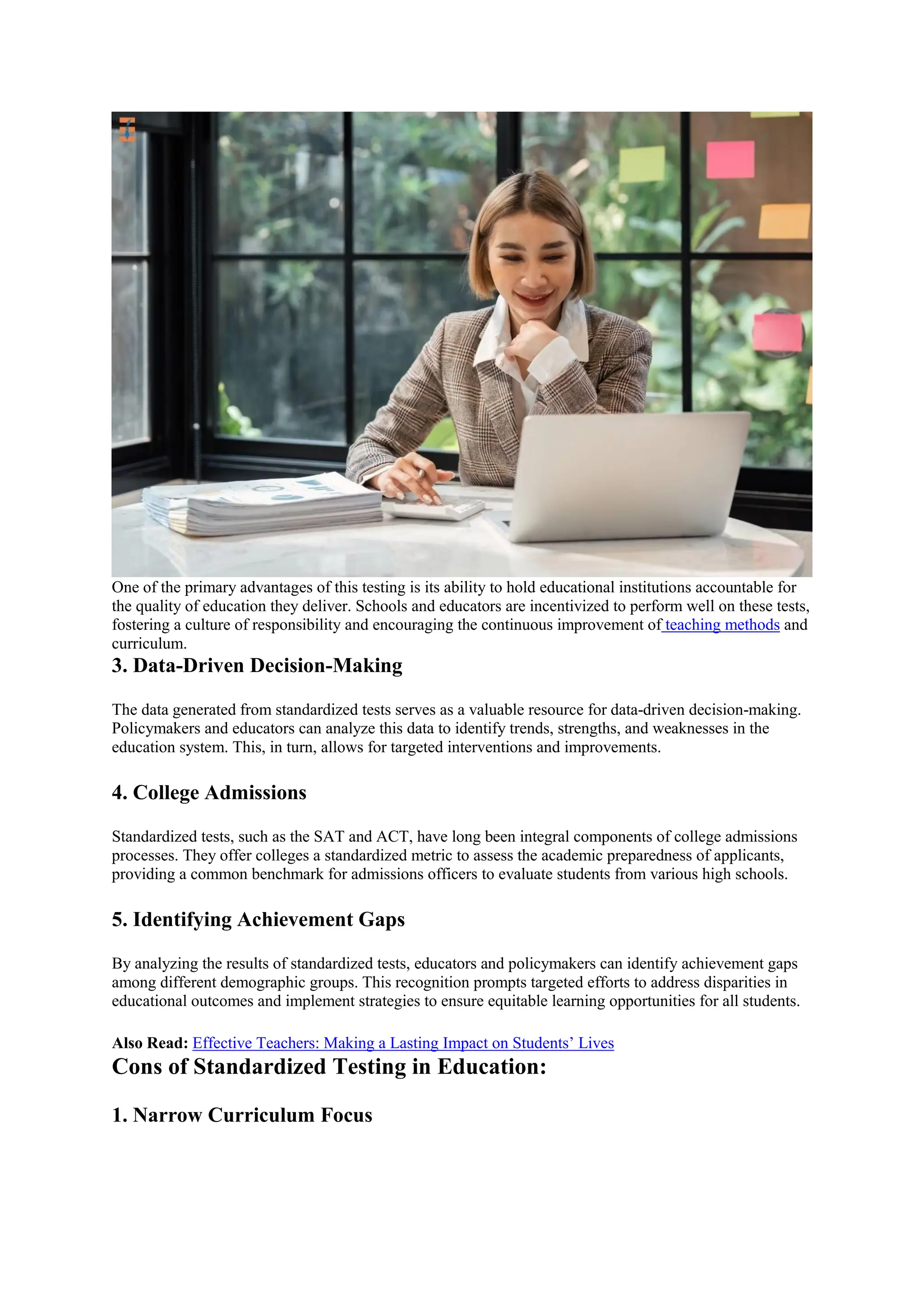10 Pros and Cons of Standardized Testing in Education | Future ...