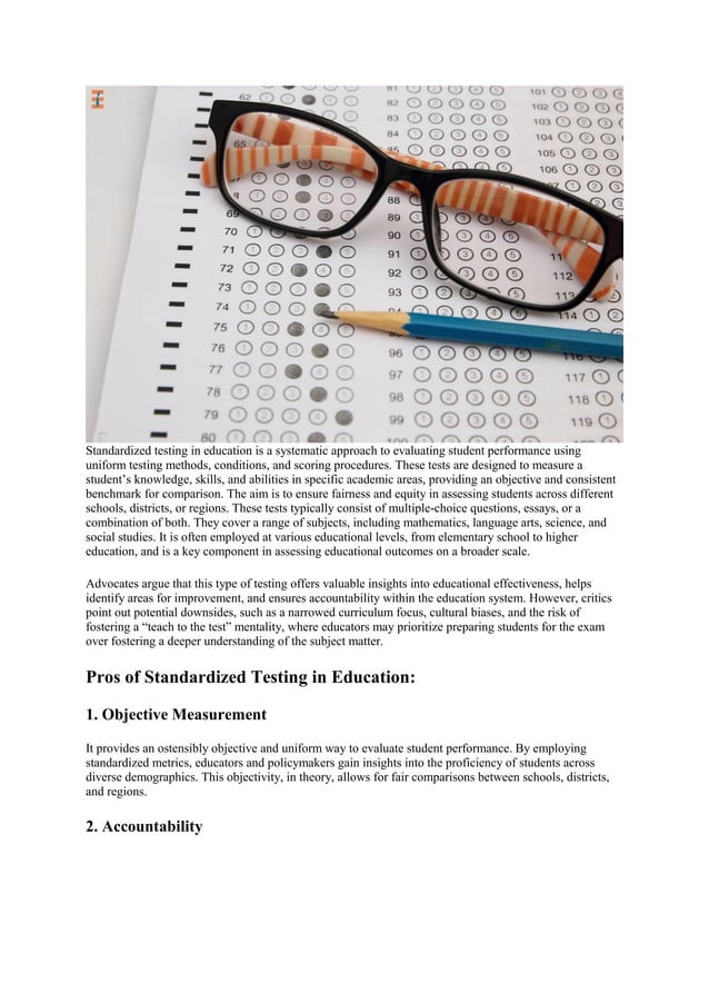 10 Pros and Cons of Standardized Testing in Education | Future ...