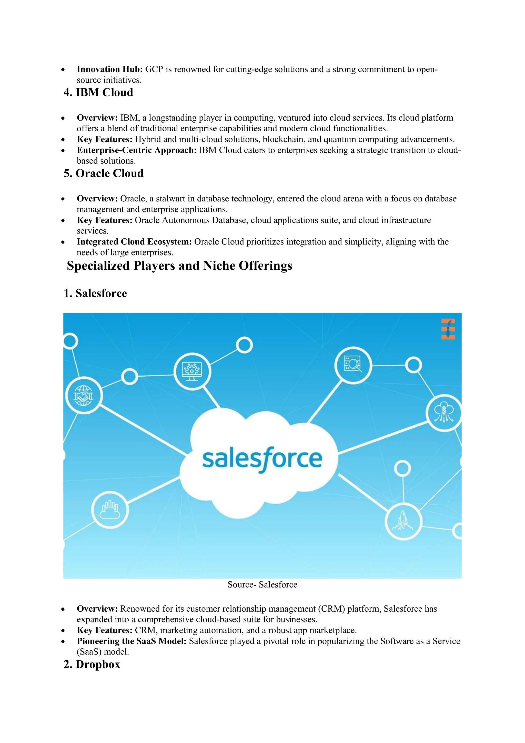 Navigating the Sky: An In-Depth Exploration of Leading Cloud Computing Companies | PDF