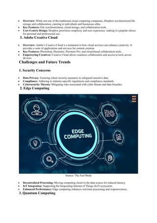 Navigating the Sky: An In-Depth Exploration of Leading Cloud Computing Companies | PDF