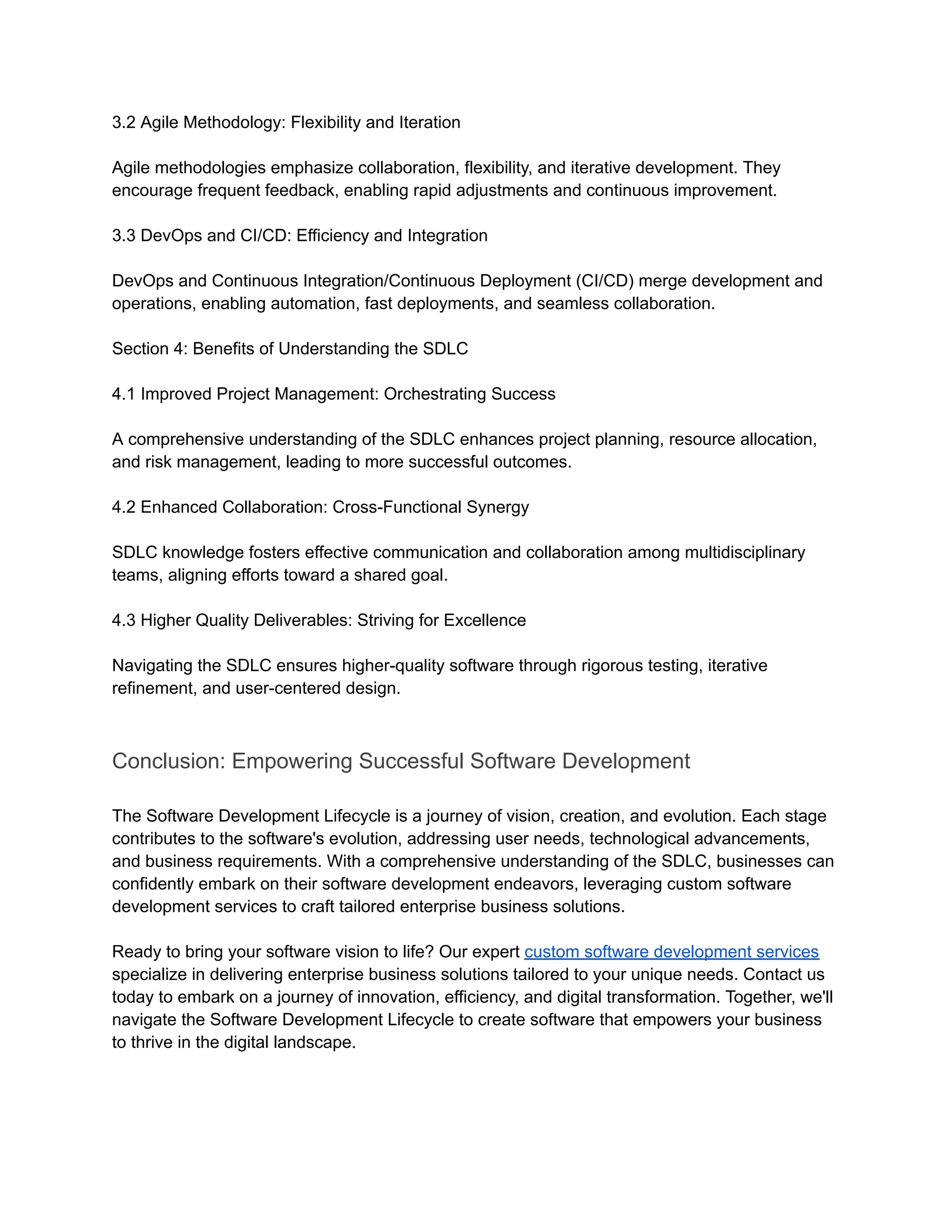 Navigating The Software Development Lifecycle A Comprehensive Guidepdf