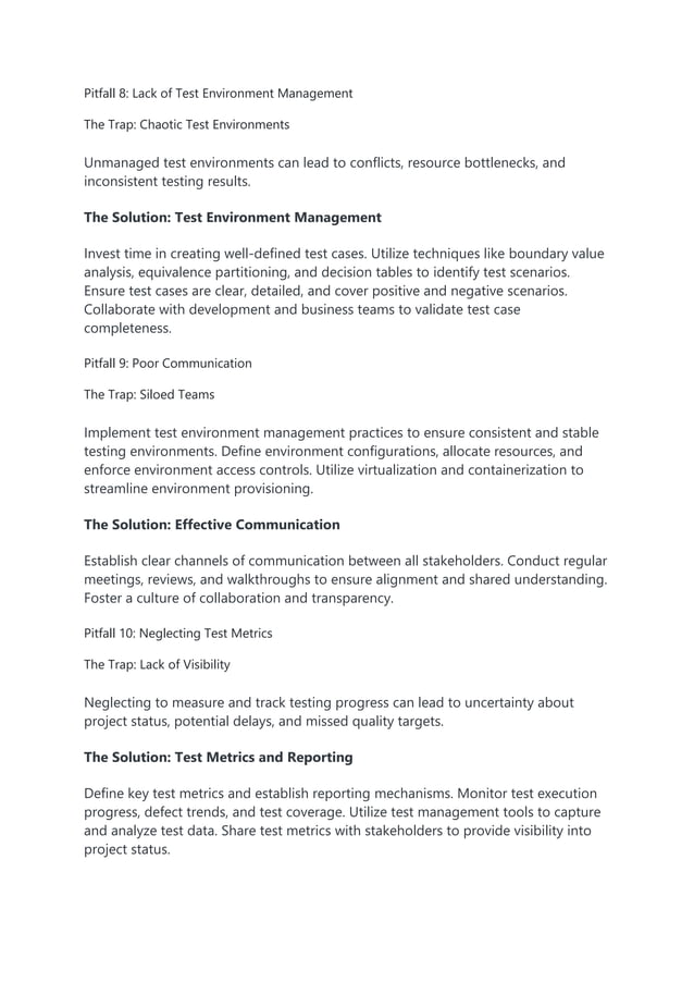 Navigating the Software Testing Maze: Avoiding Common Pitfalls | PDF Navigating the Software Testing Maze: Avoiding Common Pitfalls | PDF