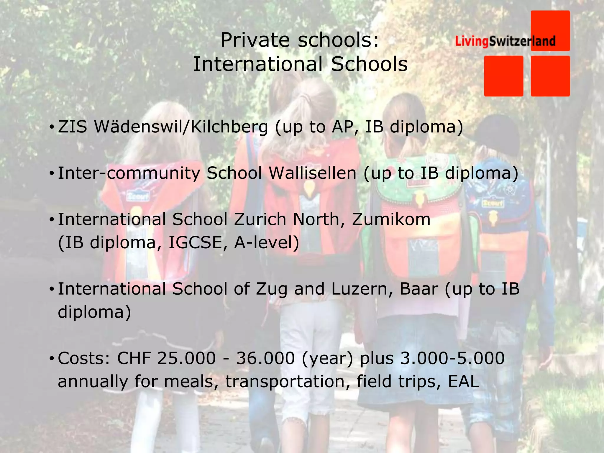 Navigating the swiss school system Zurich presentation short | PPTX ...