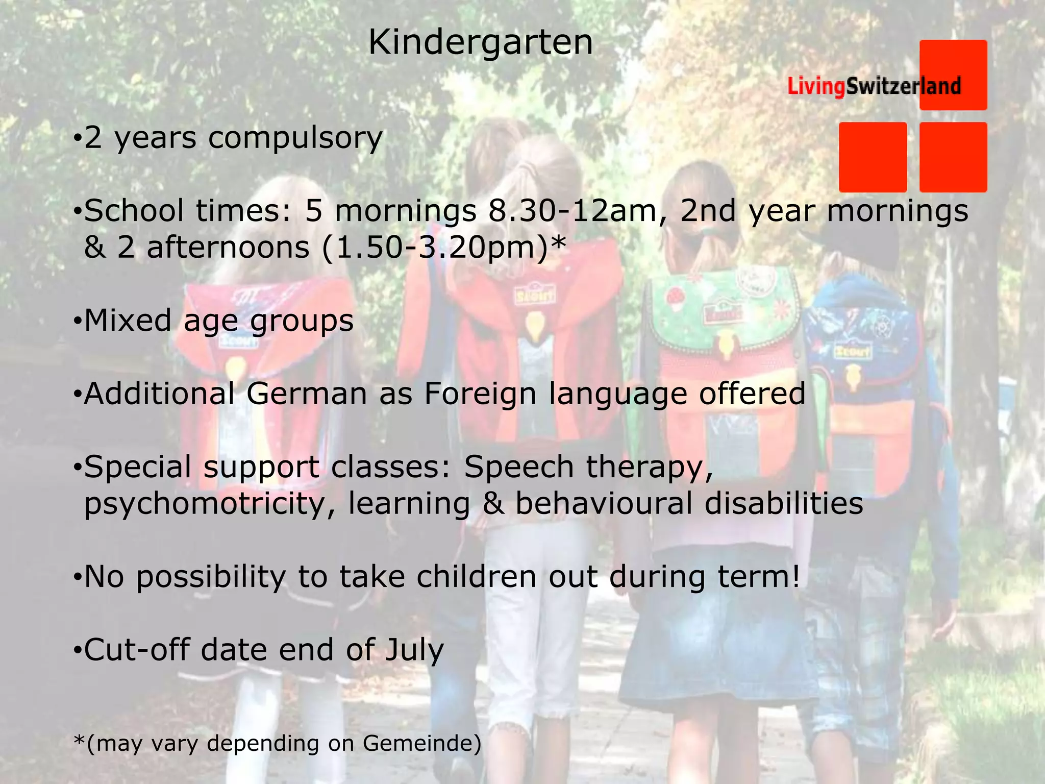 Navigating the swiss school system Zurich presentation short | PPTX ...