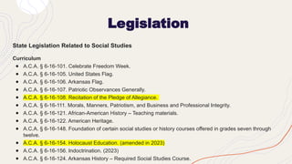 Navigating the Updated Arkansas Social Studies Standards | PPTX