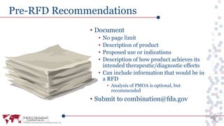 Navigating the US FDA for Combination Products | PPTX | Pharmaceutical ...