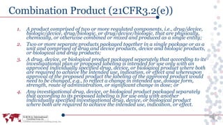 Navigating the US FDA for Combination Products | PPTX | Pharmaceutical ...