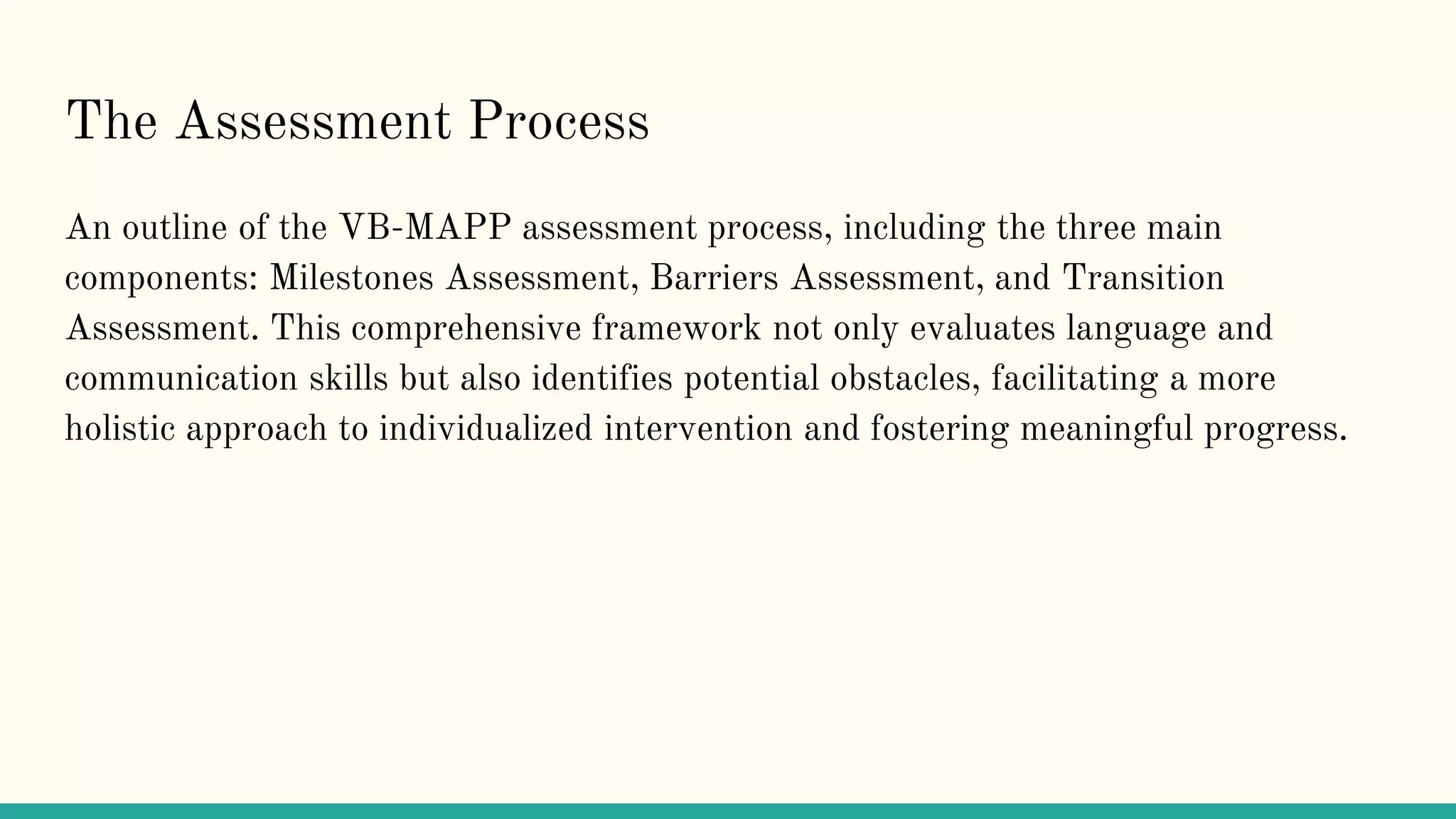 Navigating the VB-MAPP Assessment_ Identifying and Overcoming Barriers.pptx