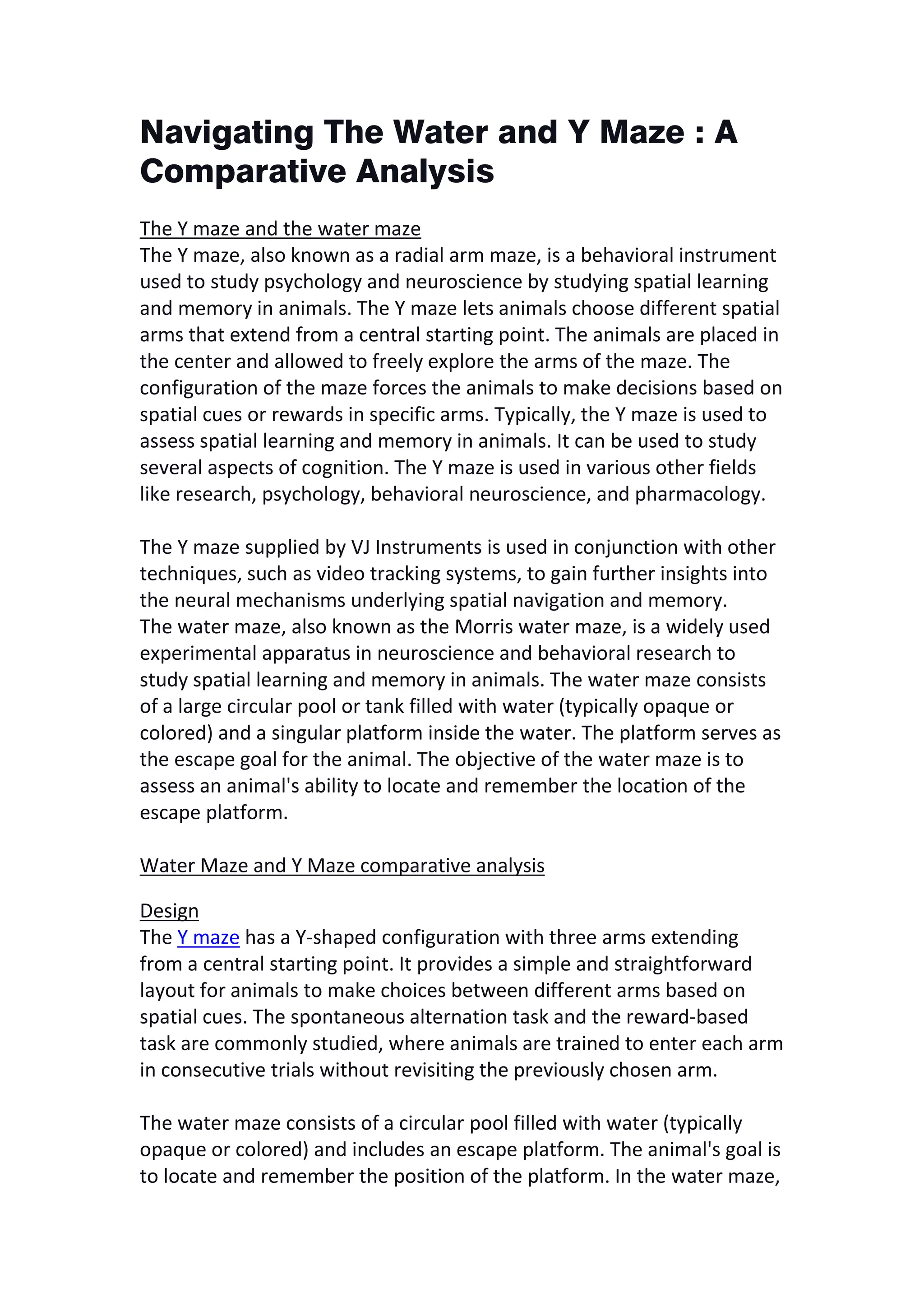 Navigating The Water and Y Maze A Comparative Analysis.pdf