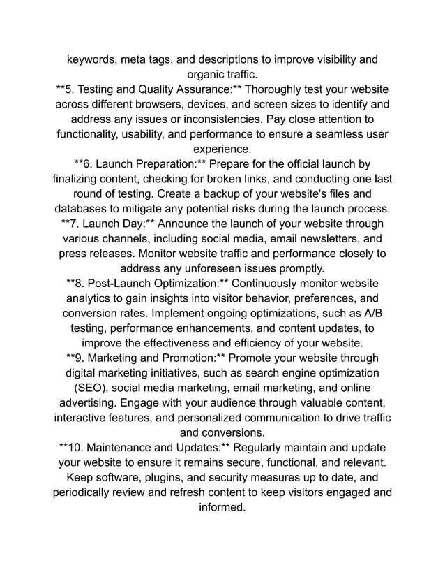 Navigating the Website Launching Process: A Comprehensive Guide | PDF Navigating the Website Launching Process: A Comprehensive Guide | PDF