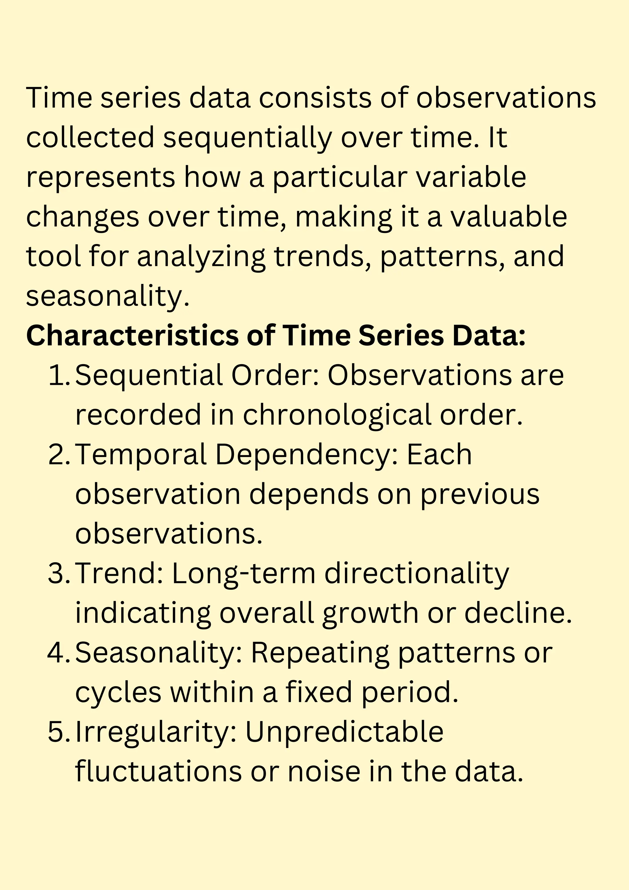 Exploring Time Series Analysis Methods And Classifications Pdf
