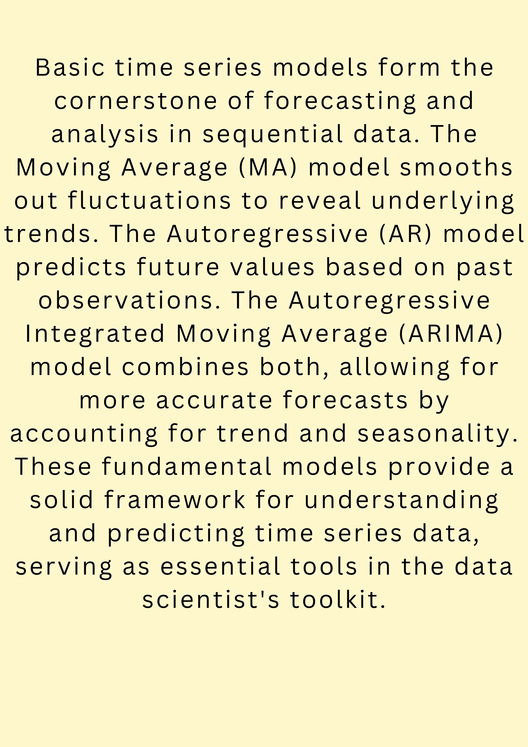 Exploring Time Series Analysis Methods And Classifications Pdf