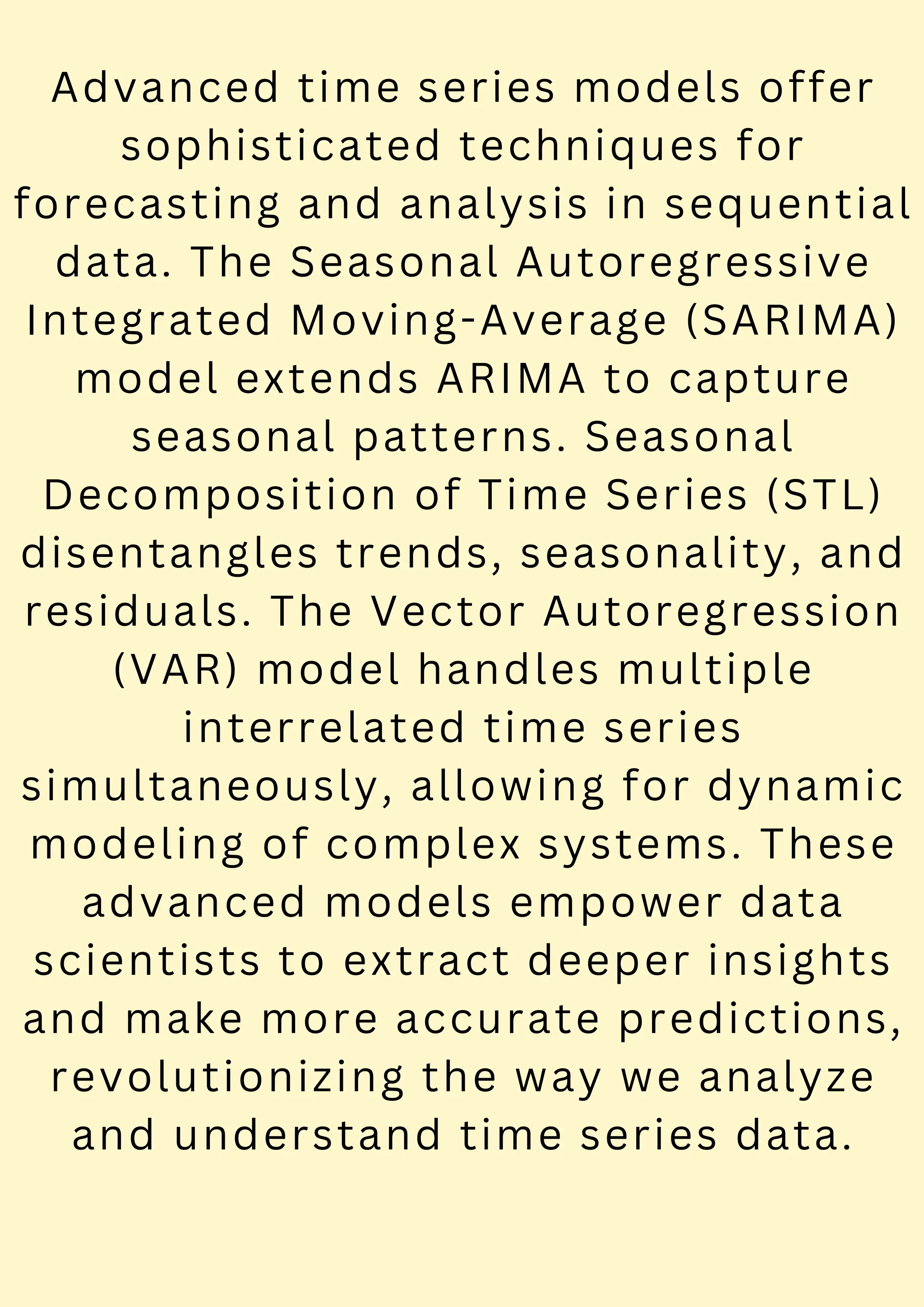 Exploring time series analysis: Methods and Classifications | PDF