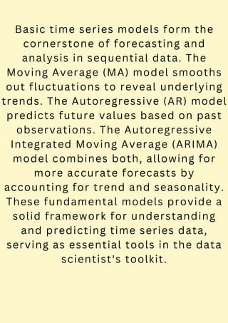 Exploring time series analysis: Methods and Classifications | PDF