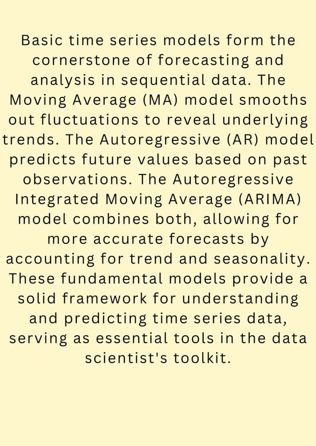 Exploring time series analysis: Methods and Classifications | PDF