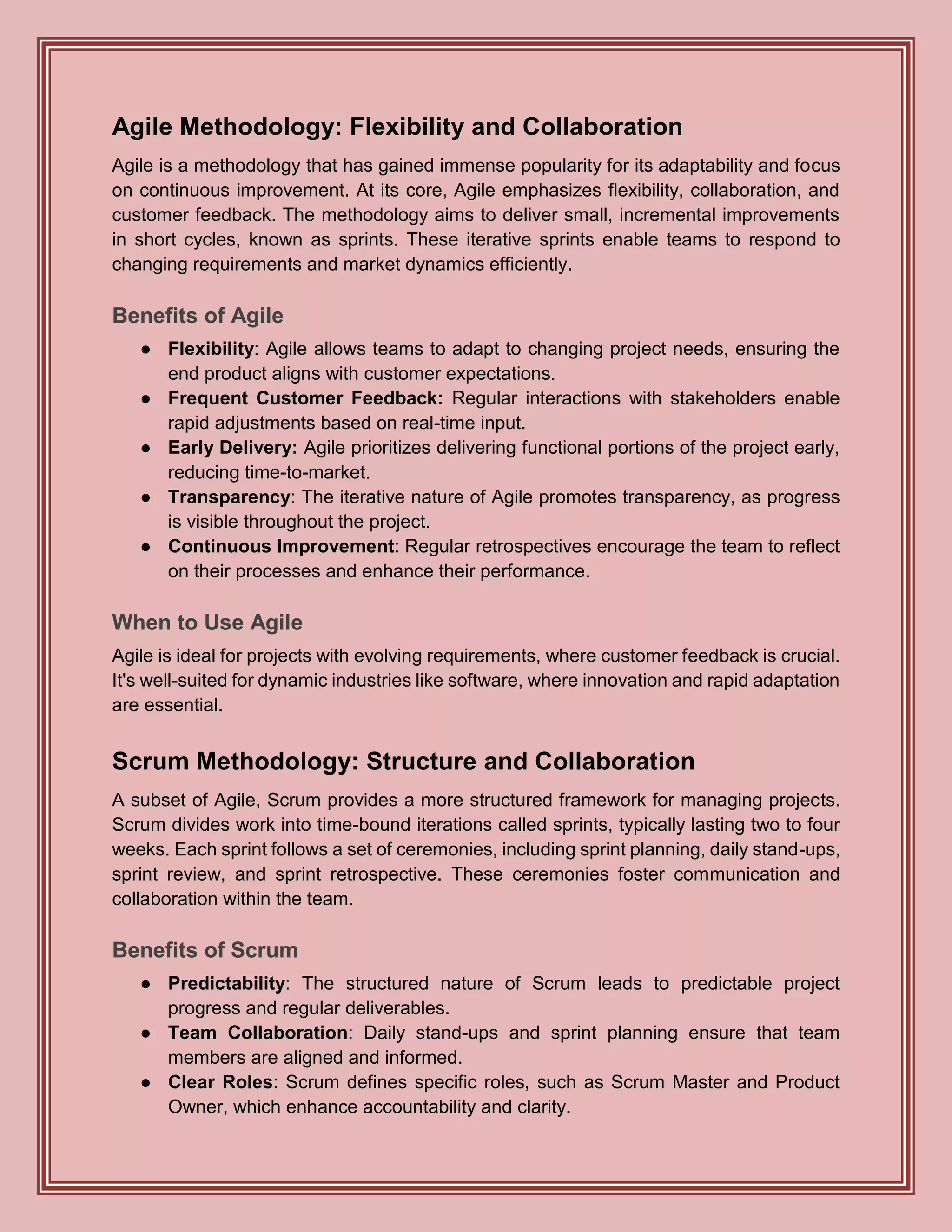 Navigating The World Of Software Development Methodologies Pdf