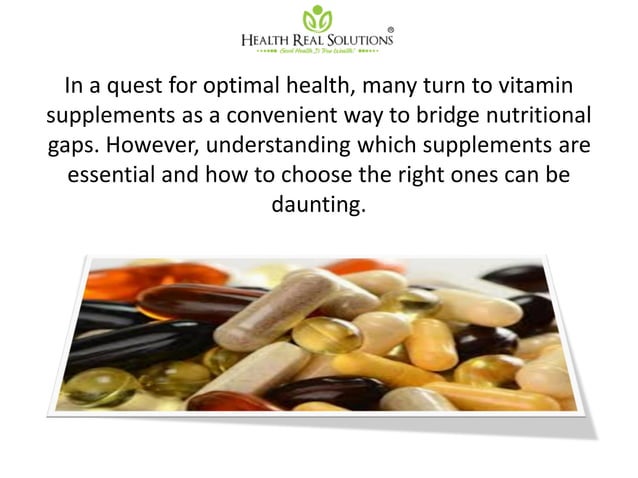 Navigating the World of Vitamin Supplements A Comprehensive Guide | PPT