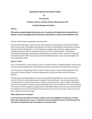 Navigating through the perfect storm | PDF | Business | Business and ...