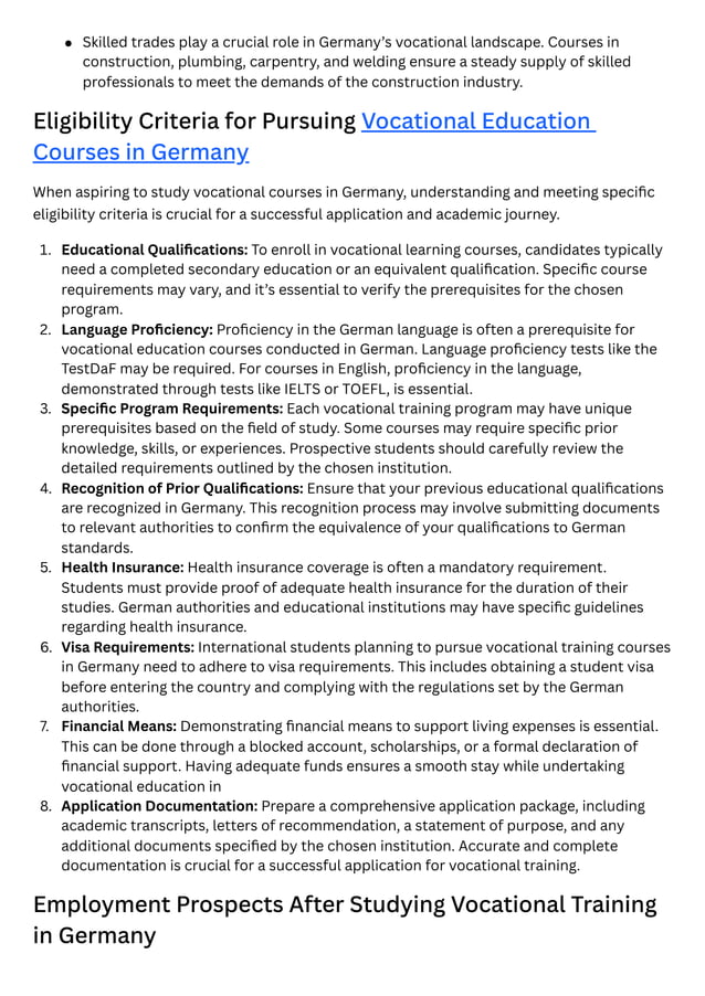 Navigating Vocational Education in Germany | PDF | Vocational Training ...