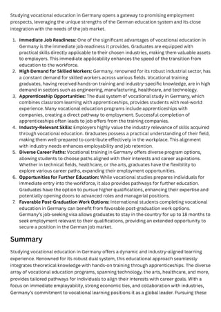 Navigating Vocational Education in Germany | PDF | Vocational Training | Careers