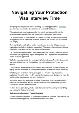 Navigating Your Protection Visa Interview Time.pdf