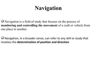 NavigationLand & Marine Navigation using GNSS | PPT