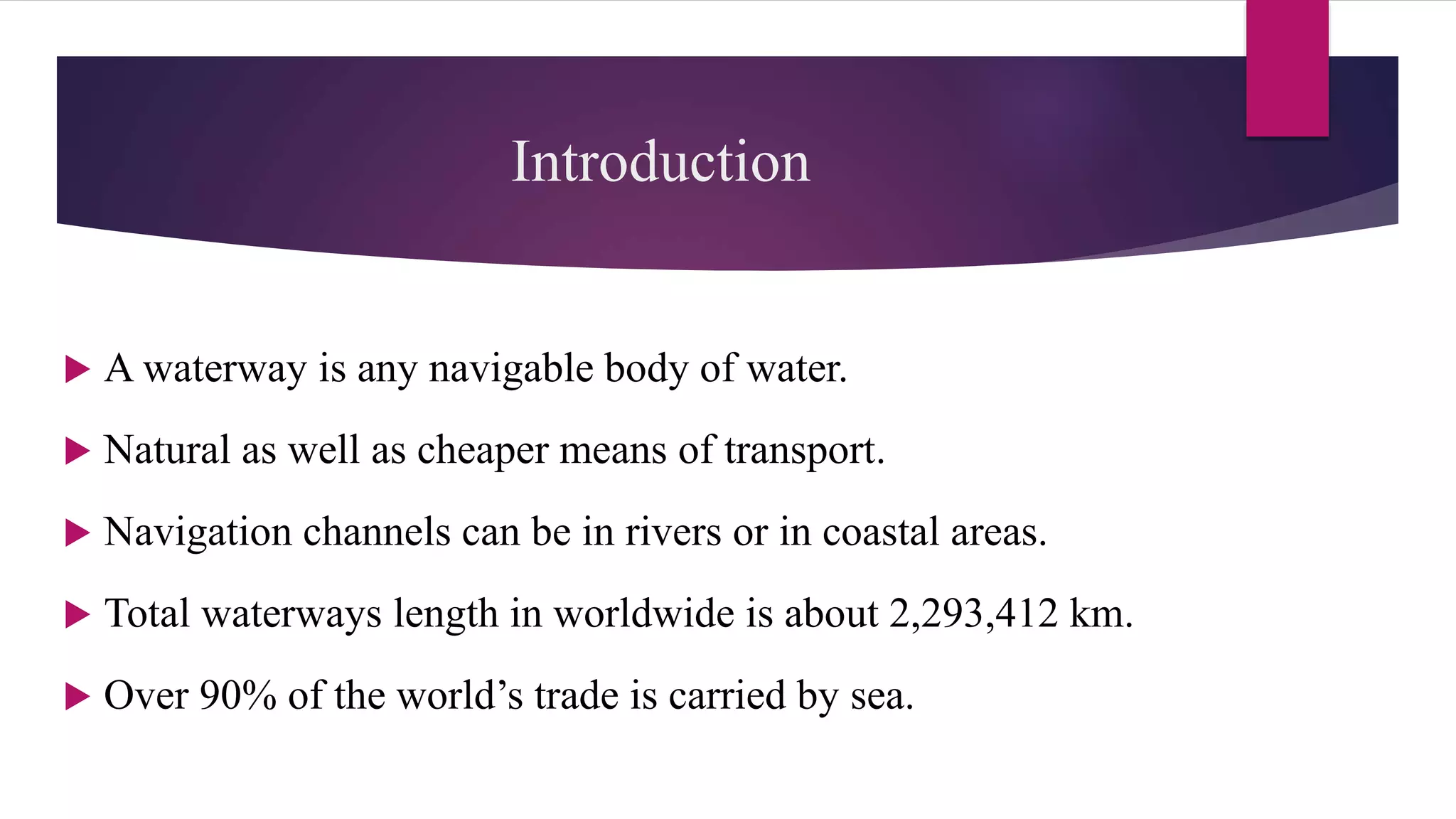 Navigation Waterways | PPTX