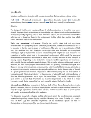 Navigation and Trajectory Control for Autonomous Robot/Vehicle ...