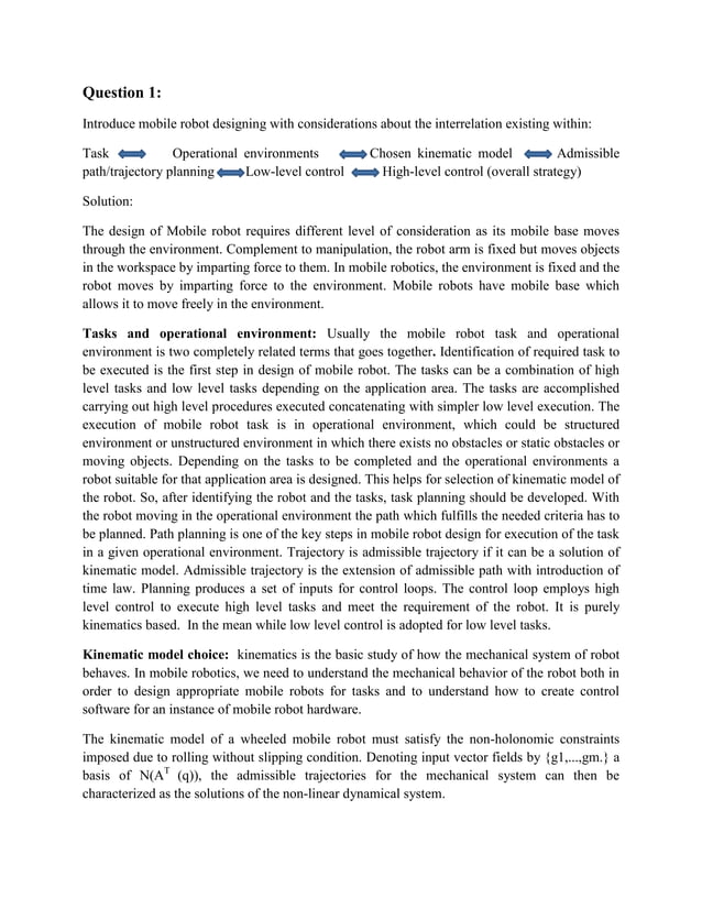 Navigation and Trajectory Control for Autonomous Robot/Vehicle ...