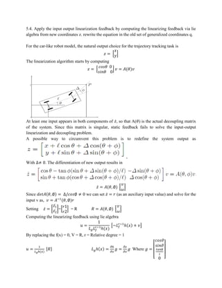 Navigation and Trajectory Control for Autonomous Robot/Vehicle ...