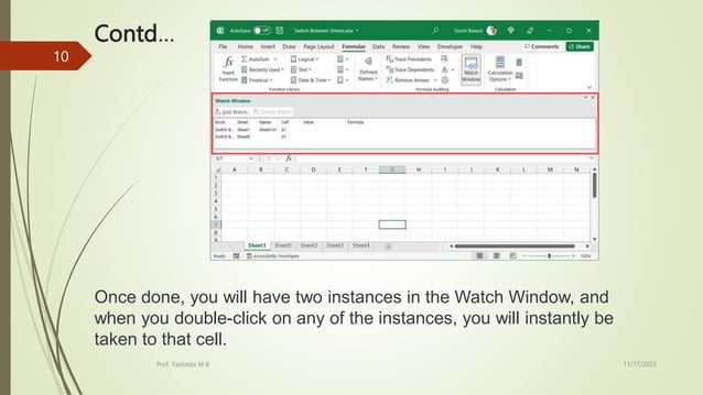 Navigation between the worksheets.pptx