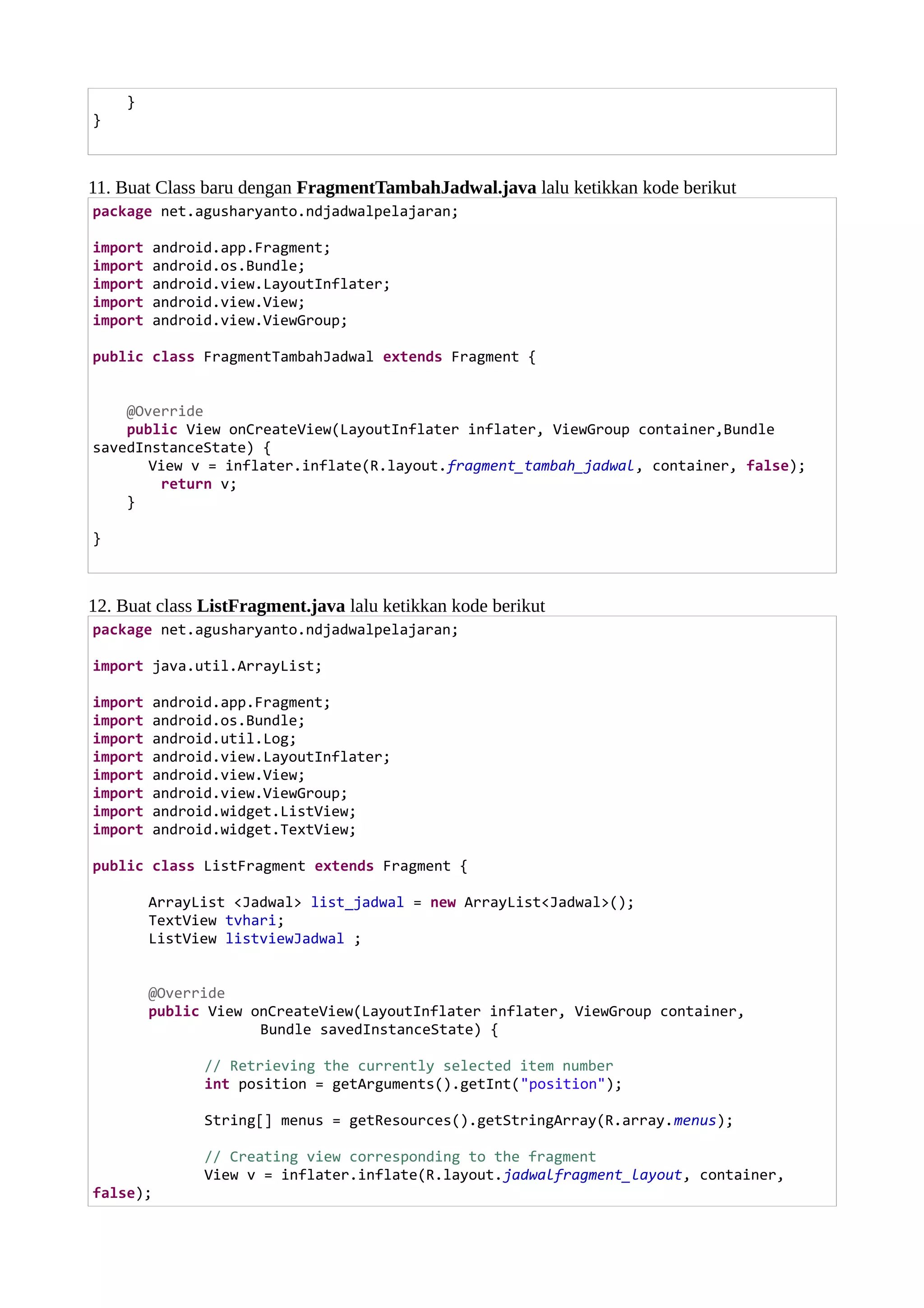 Android Sliding Menu dengan Navigation Drawer | PDF | Operating Systems | Computer Software and ...