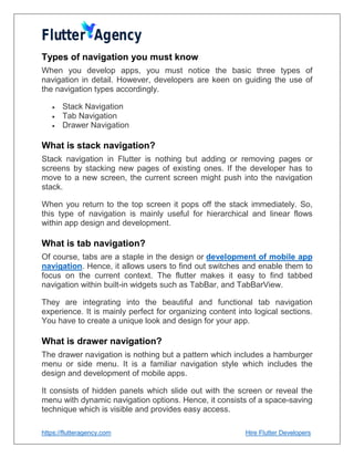 Navigation in flutter – how to add stack, tab, and drawer navigators to your apps - Flutter ...