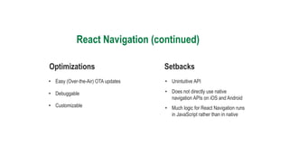 Navigation in react native | PPTX | Computing | Technology & Computing