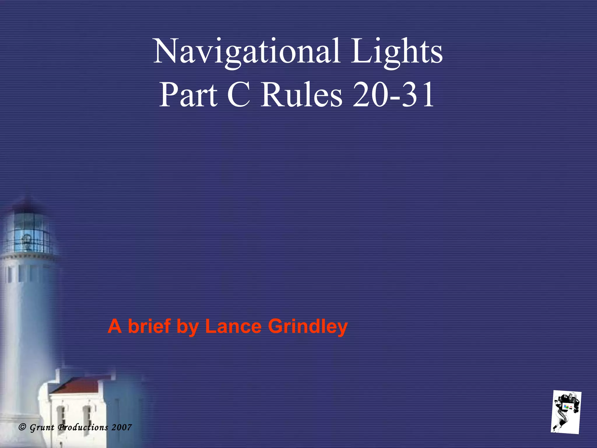 Navigation lights lrg | PPT