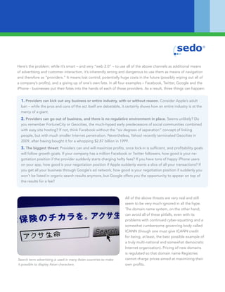 Social Media vs. Domain names | PDF | Web Hosting | Internet