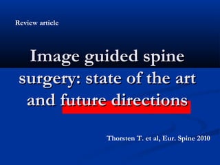 Image-Guided Surgery | PPT