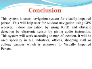 Blind Navigation system | PPTX