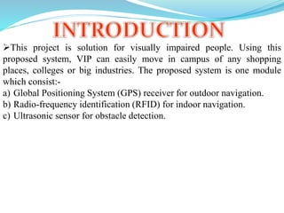 Blind Navigation system | PPTX