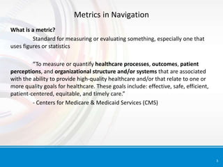 Metrics in Navigation | PPT