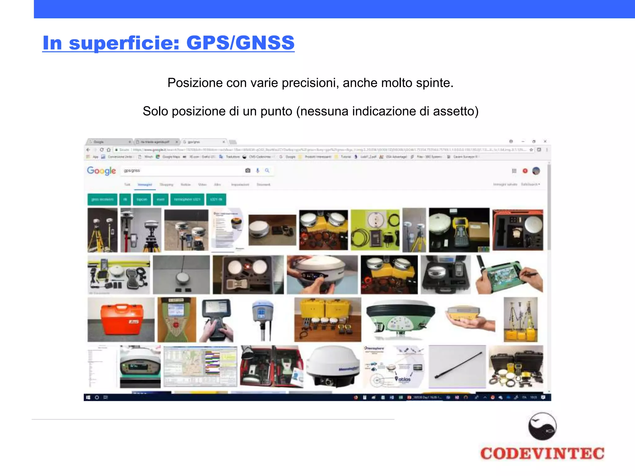 Navigazione e posizionamento in superficie e subacqueo | PPT