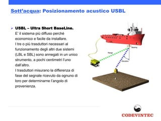 Navigazione e posizionamento in superficie e subacqueo | PPTX