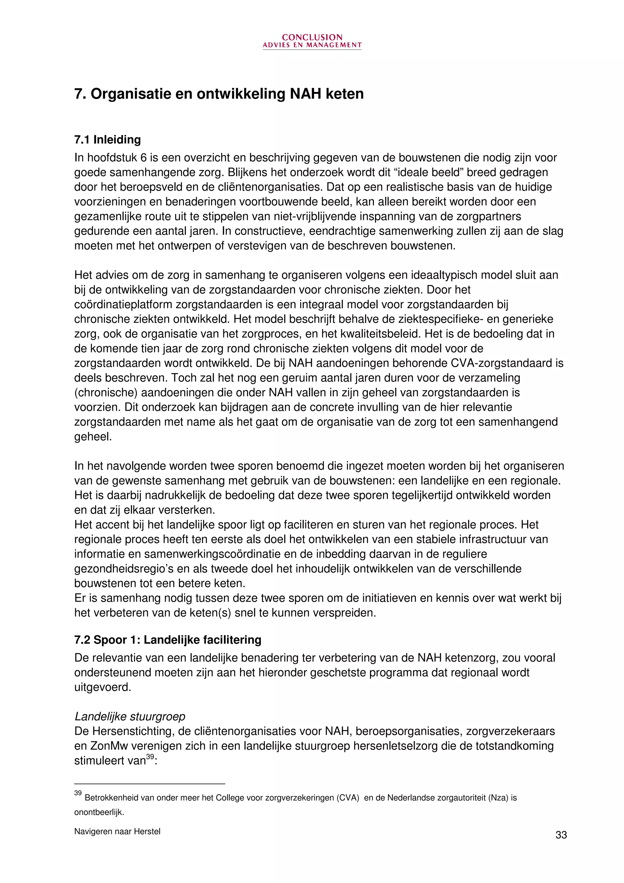 Navigeren naar herstel. Bouwstenen voor clientgerichte en samenhangende ...