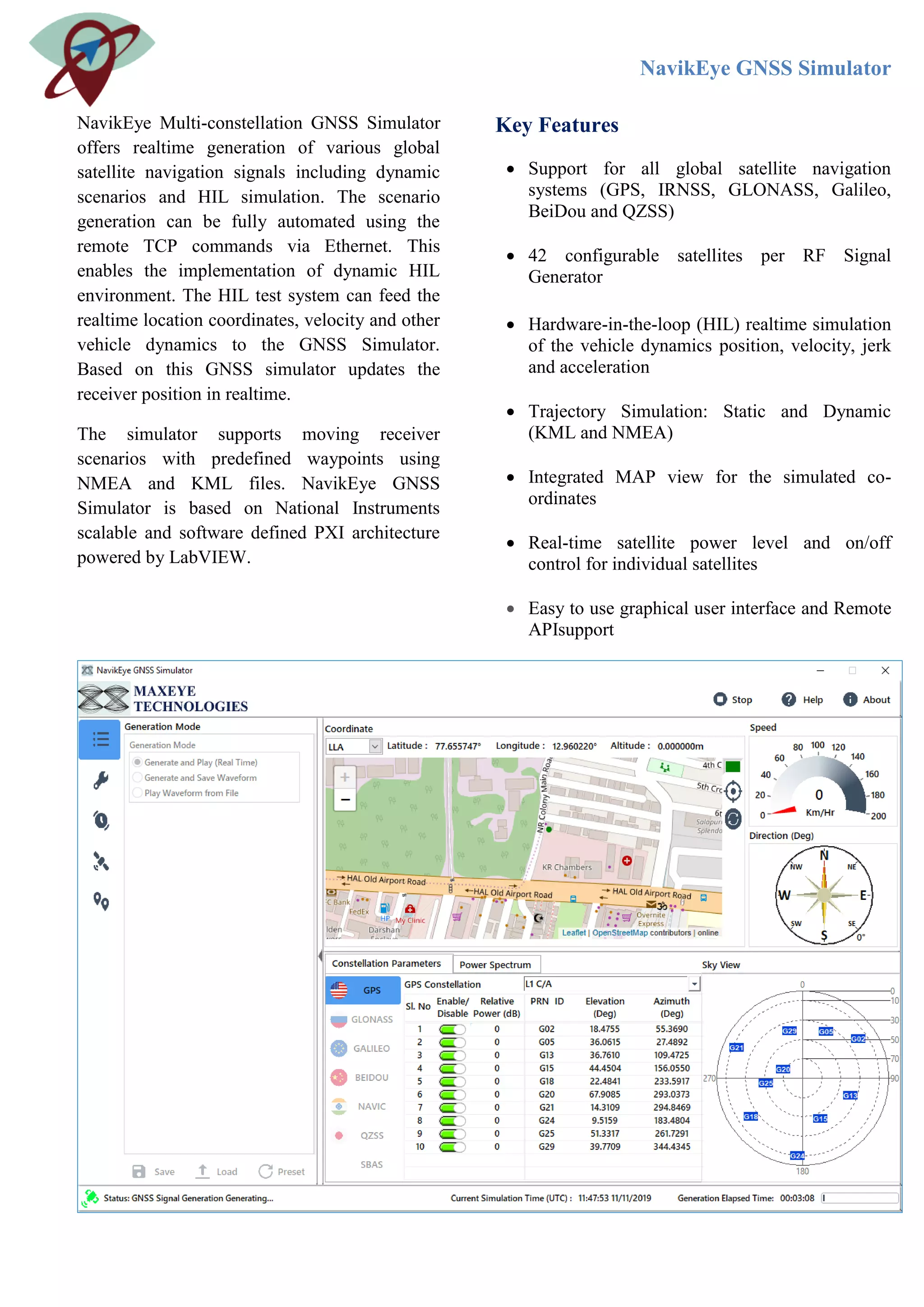 Multi-constellation GNSS Simulator | PDF