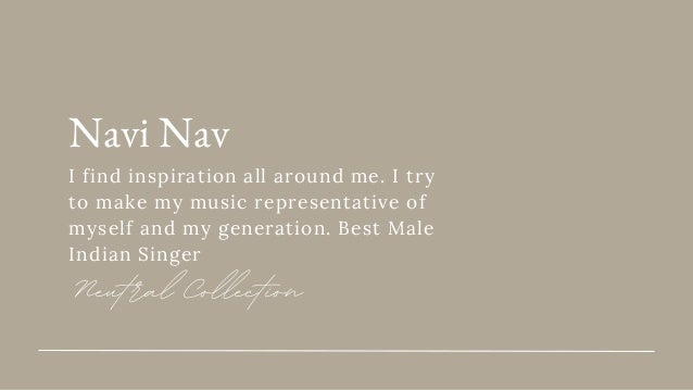 Navi nav american singer from india | PDF